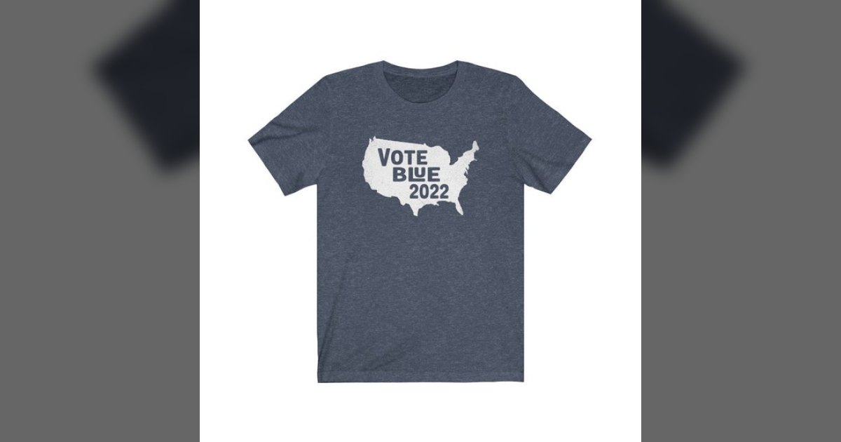 Vote Blue America Graphic Political T-Shirt
