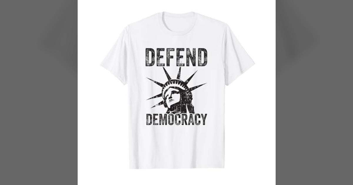 Defend Democracy Statue of Liberty T-Shirt