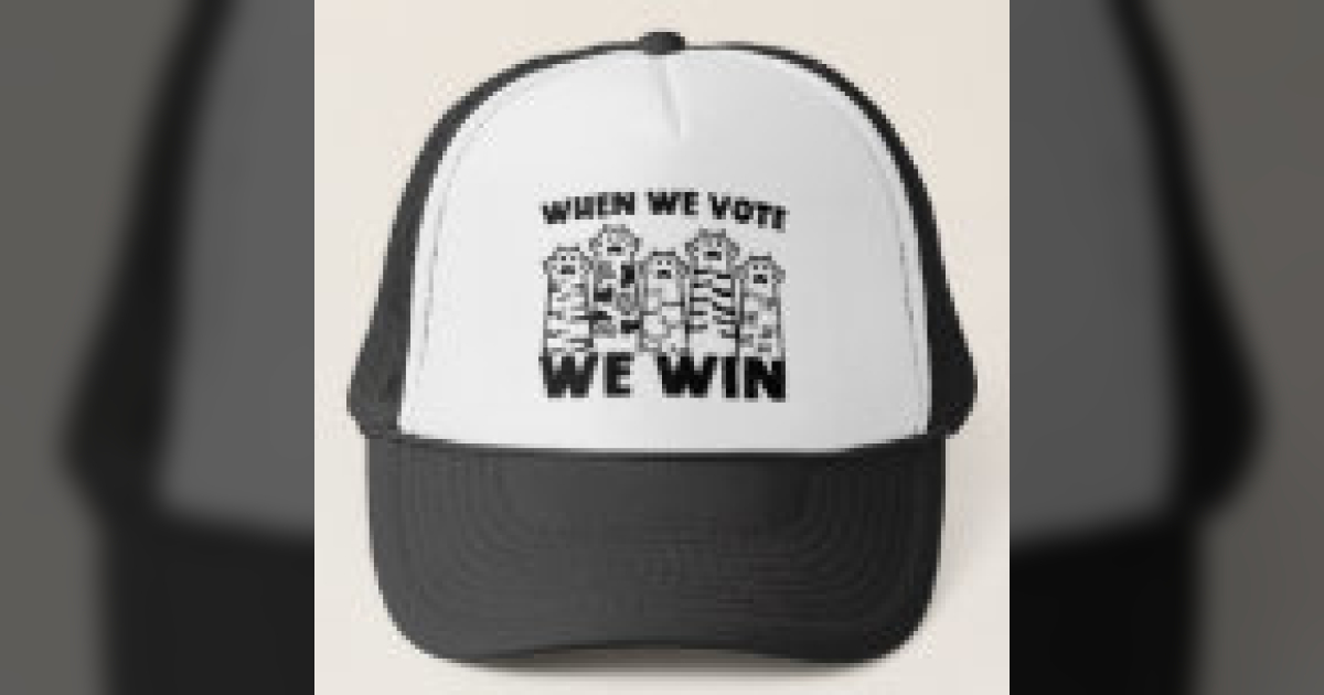 Empower Your Voice with "When We Vote We Win" Trucker Hat