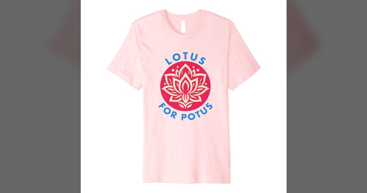 Lotus for POTUS: A Symbolic & Stylish Tee for Kamala Supporters