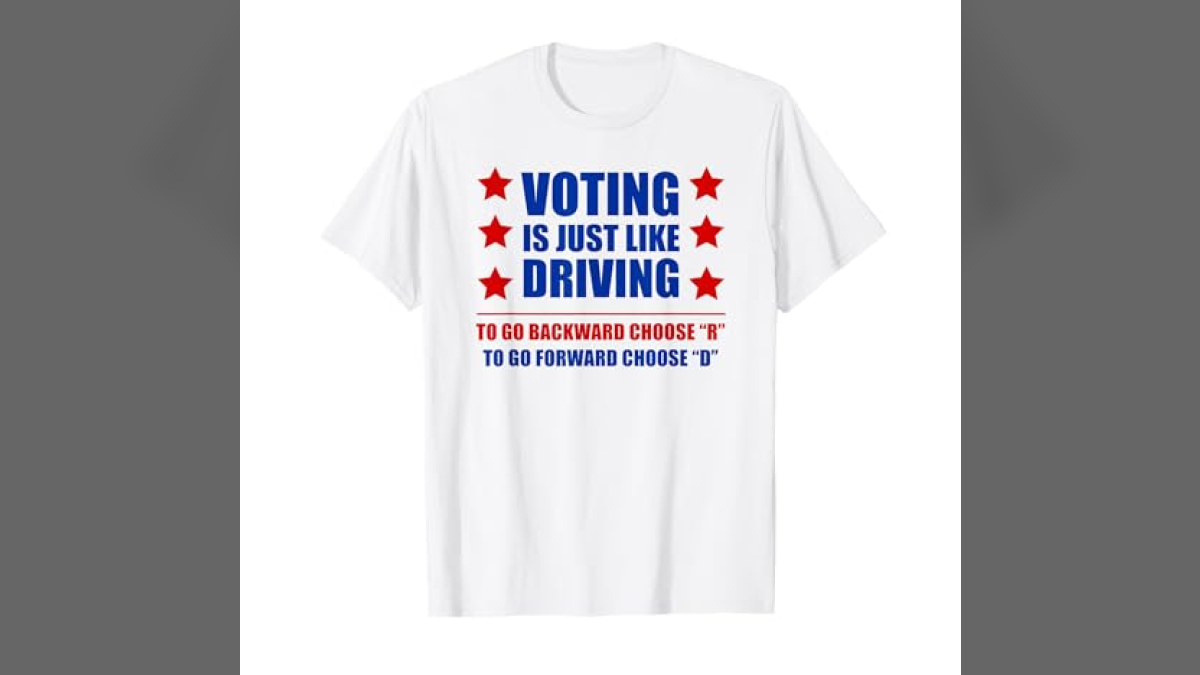 Voting Is Just Like Driving T-Shirt Pro-Dem / Anti-GOP